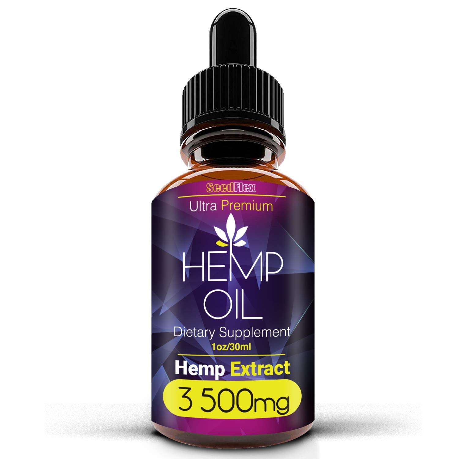 Hemp Oil Extract – 3500mg of Organic Hemp Extract – Grown & Made in USA ...