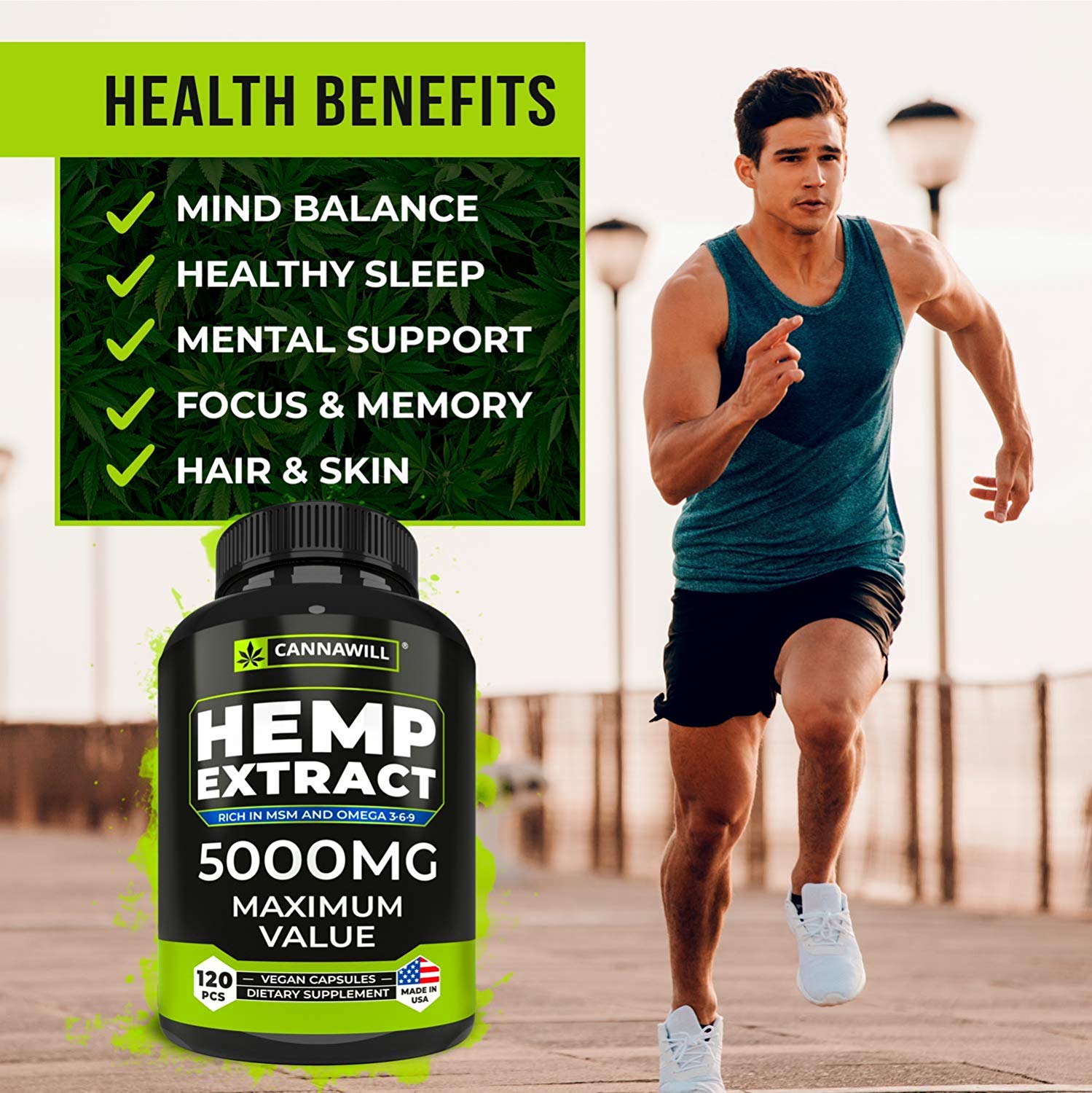 Hemp Oil 120 Capsules 5000mg for Relief – Maximized Potency – Hemp ...