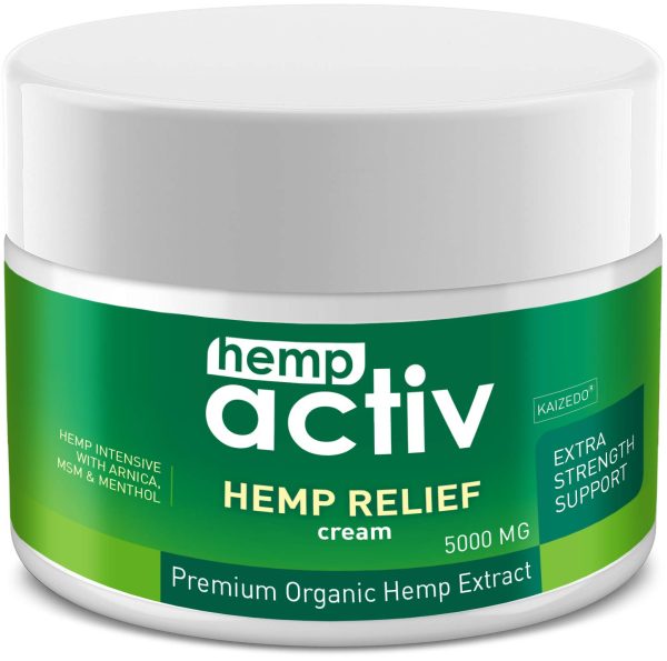 Organic Hemp Relief Cream – 5000 Mg – Made in USA – Natural Hemp ...