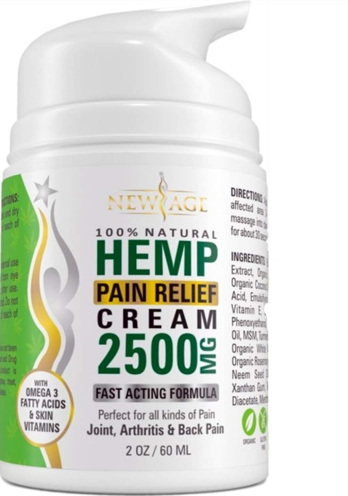 Organic Hemp Relief Cream – 2500 Mg – Made in USA – Natural Hemp ...