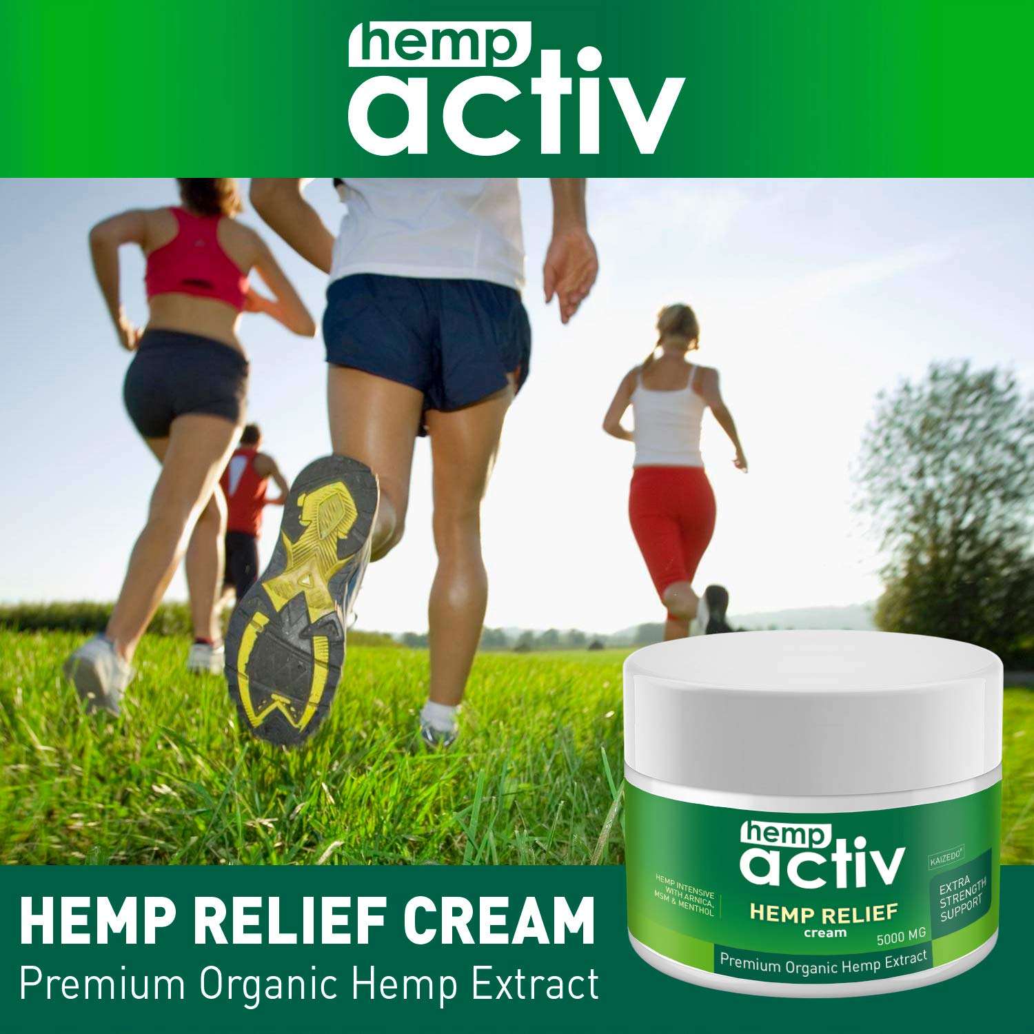 Organic Hemp Relief Cream – 5000 Mg – Made in USA – Natural Hemp ...